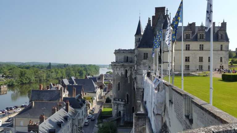 Amboise Castle - France - overlooking the Loire - medieval city