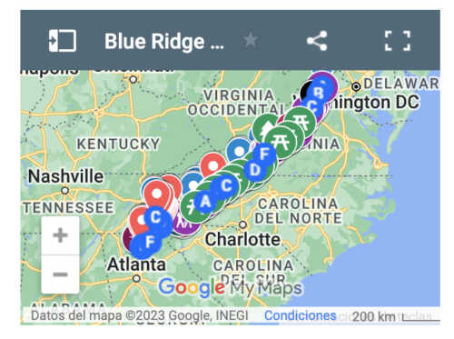 Blue Ridge Parkway Map Services - Travel & Enjoy